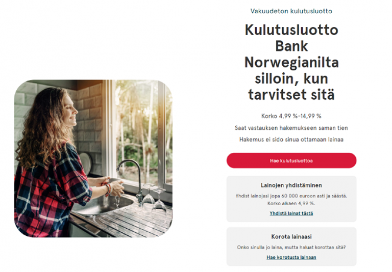 Bank Norwegian kokemuksia | VertaaLainaa.fi